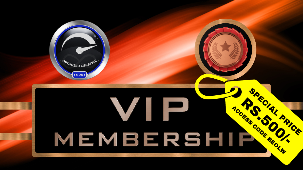 Join VIP Membership - Optimized Lifestyle Hub - Omkar Tilve